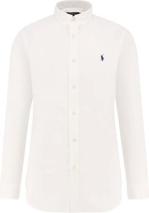 Polo Ralph Lauren Homme, Chemises, Blanc, Taille: 2XL Chemise Blanche &agrave; Boutons avec Bouton Iconique Brod&eacute; sur le Devant