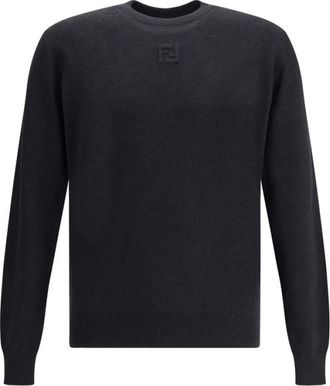 Fendi Herren, Strickwaren, Schwarzk, XLGröße