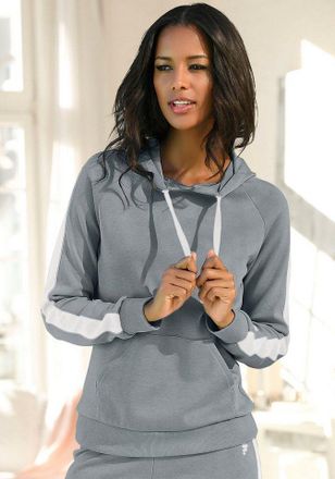 Bench Kapuzensweatshirt mit Seitenstreifen und K&auml;ngurutasche, Loungewear
