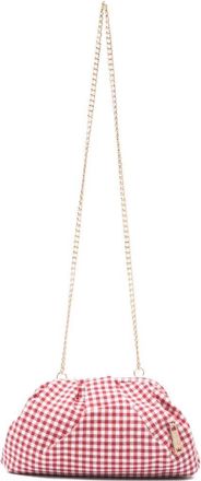 La Milanesa Petunia Little Squared Vichy Canva Crossbody Bag