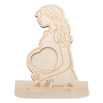 BESPORTBLE Fotorahmen aus Holz f&uuml;r Ultraschallbilder Erinnerungsfotorahmen mit Stabilem Boden Bilderrahmen f&uuml;r Neugeborene Fototafel f&uuml;r Wertvolle Erinnerungen