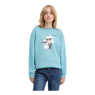 Karl Lagerfeld Femme, Sweatshirts et sweats &agrave; capuche, Bleu, Taille: 36 FR SweaT-shirts