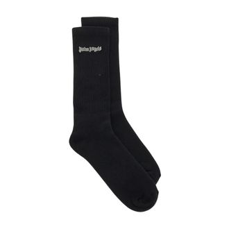 Palm Angels Logo-bestickte Socken - - Underwear - Herren - Schwarzk - L/XL