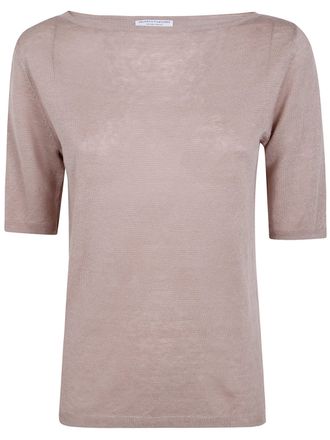 Majestic Linen Boat Neck Sweater