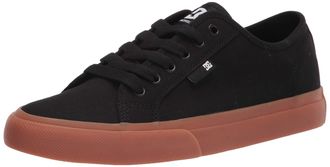 DC DC Herren Manueller niedriger Schaft, veganfreundlich, l&auml;ssiger Skateschuh Skate-Schuh, Schwarz (Black/Gum), 45 EU