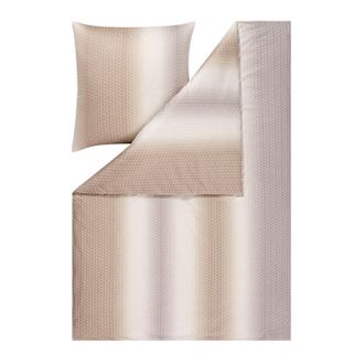 ESTELLA Estella Mako Interlock Jersey Bettw&auml;sche Caspian leinen 1 Bettbezug 135 x 200 cm + 1 Kissenbezug 80 x 80 cm