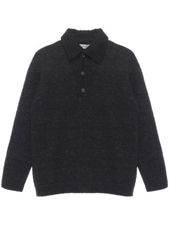 Our Legacy pull en laine à col polo - Gris