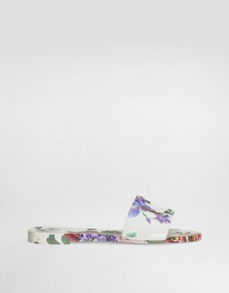Dolce & Gabbana Badepantolette Aus Gummi - Frau Pantoletten Und Mules Drucken 37