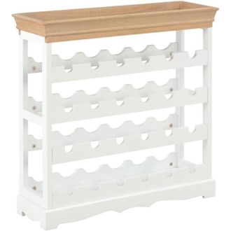 vidaXL Weinschrank Wei&szlig; 70 x 22,5 x 70,5 cm mdf - Vidaxl