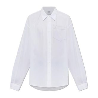 VETEMENTS Baumwollhemd - - Shirts - Herren - Wei&szlig; - M