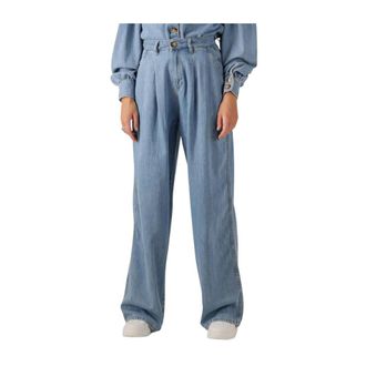Notre-V Weite Blaue Jeans f&uuml;r Herbst/Winter - - Jeans - Damen - Blau - XS