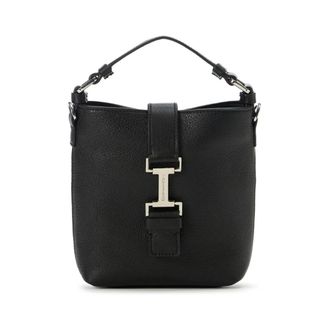 Iceberg Femme, Sacs, Noir, Taille: ONE Size Sac bandouli&egrave;re en cuir de veau avec boucle