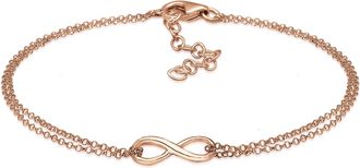 Elli Armband Damen Infinity Basic Symbol in 925 Sterling Silber Rosévergoldet