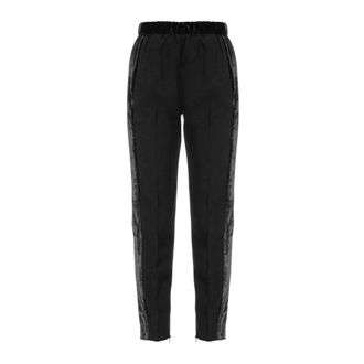 Pinko Crepe Hose Rahmen Stil - - Trousers - Damen - Schwarzk - M