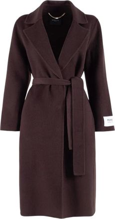 Nenette Long Wrap Coat - Femme - Manteaux - Brun - Taille: 42 FR