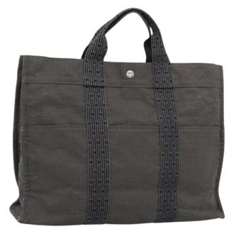 Herm&egrave;s Sac Cabas Vintage Pre-owned - Femme - Pre-owned - Gris - Taille: ONE Size
