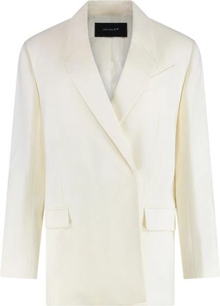 MUGLER Zweireihiger Blazer - - Jackets - Damen - Wei&szlig; - XS