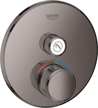 GROHE Grohtherm Smartcontrol - Miscelatore Doccia Termostatico Ad Incasso, Utenza Singola, Hard Graphite 29118a00 - Grohe