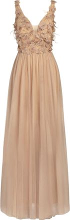 Apart Fashion Womens APART Abendkleid aus T&uuml;ll, mit Glitzersteinchen Special Occasion Dress, Nude, Regular