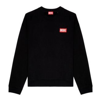 Diesel Homme, Sweatshirts et sweats à capuche, Noir, Taille: XL SweaT-shirt oversize avec écusson logo
