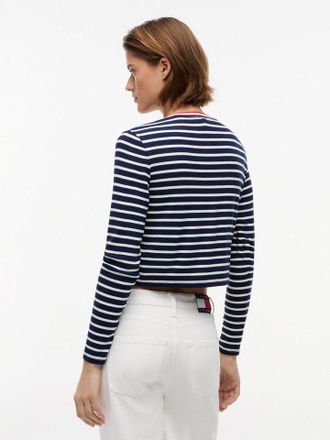 Tommy Jeans Shirtjacke TJW SLIM JERSEY LS CARDIGAN Viskosemischung, slim fit