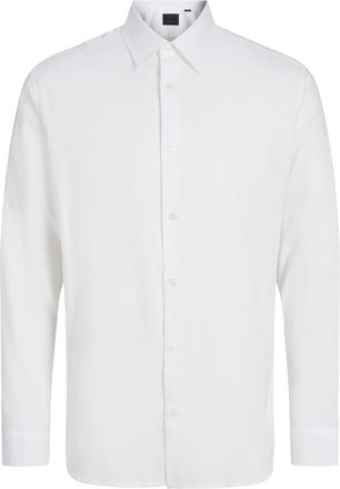 Jack & Jones JACK&JONES Herren JPRBLABUSHWICK Oxford Shirt L/S Freizeithemd, Bright White/Fit:Relaxed FIT, Medium
