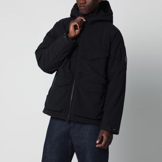 C.P. Company Schwarze wattierte Jacke mit Rei&szlig;verschluss