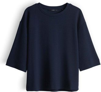 someday 3/4-Arm-Shirt KAVIRA Regular aus ECOVERO Viskosemix leicht ausgestellt geschnitten, gekreppte Oberfl&auml;che