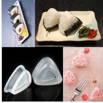 Zonfer 2 Stück Sushi Mold Onigiri Reis-ball Bento Presse Hersteller-form-werkzeug-küchenzubehör