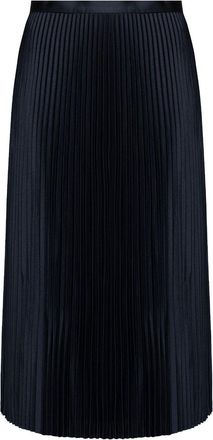 Theory jupe mi-longue à design plissé - Bleu