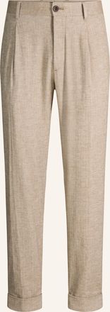Strellson Bundfaltenhose Louis braun