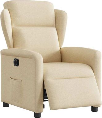 vidaXL Relaxsessel Elektrisch Creme Stoff Vidaxl