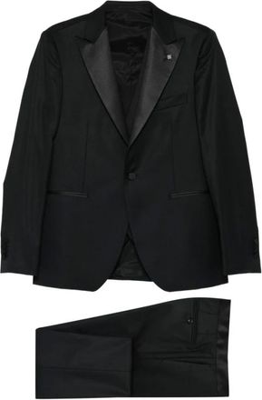 Tagliatore Homme, Costumes, Noir, Taille: M Veste crois&eacute;e &agrave; revers en pointe