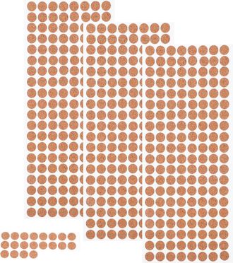 PartyKindom DIYEAH rutschfeste Korkpads 500 St&uuml;ck 12mm Durchmesser Selbstklebend W&auml;rmeisolierend zur Ger&auml;uschreduzierung an M&ouml;beln und Arbeitsplatten Einfach zu R