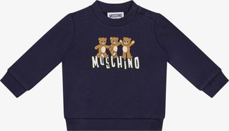 Moschino Moschino Teddy Bear Sweatshirt aus Baumwolle - Blau