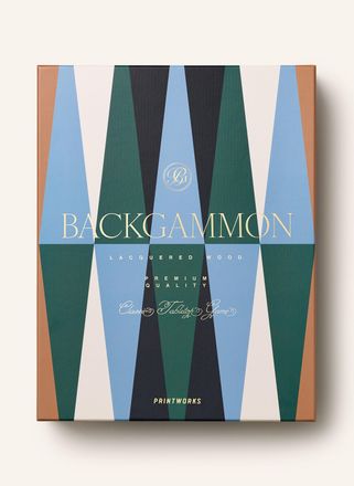 Printworks Printworks Brettspiel Lacquered Backgammon braun