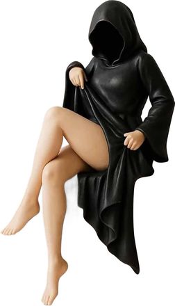 Generic Gothic Statue Indoor Women Ornament Statue Memorial Home Decor Table Centerpiece Drcor, Women Sitting Figure Ornaments Decorations Shelf Furniture for