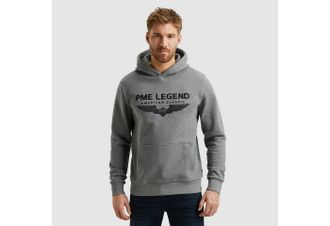 PME Legend Kapuzensweatshirt Hooded soft terry with logo mit Logostickerei