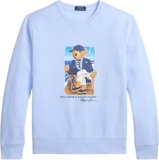 Polo Ralph Lauren Sweat col rond Polo Bear en coton m&eacute;lang&eacute;