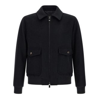Pal Zileri Homme, Vestes, Noir, Taille: XL Bomber Jacket