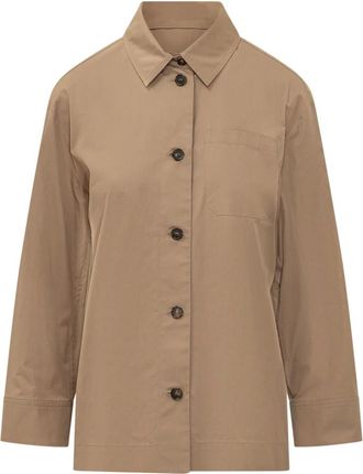 Max Mara Femme, Blouses et Chemises, Brun, Taille: 36 FR S Smmarianne Chemise &agrave; Manches Longues
