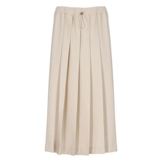 Fabiana Filippi Femme, Jupes, Beige, Taille: 36 FR Jupe Midi Pliss&eacute;e