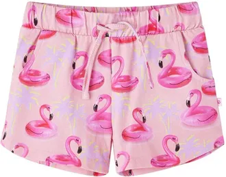 vidaXL Vidaxl - Kindershorts mit Kordelzug Flamingo-Schwimmring Hellrosa 92 39457