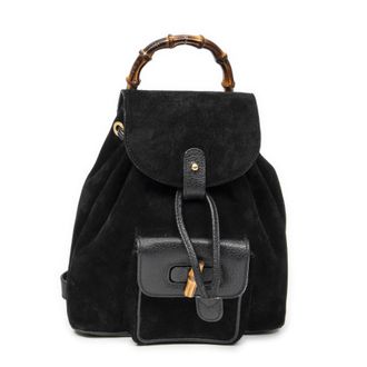 Gucci Crossbody Bags - Mini Bamboo Backpack - Gr. unisize - in Schwarz - f&uuml;r Damen