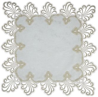 Plauener Spitze 3086E_11_4242 Tischdecke Nizza E, Gr&ouml;&szlig;e 42 x 42 cm, rechteckig