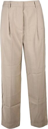 Kaos Kaos, Femme, Pantalons, Beige, Taille: 34 FR Classico Cropped Pantalons