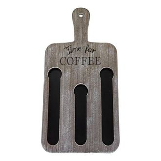 Generico Porte-dosettes mural, support pour dosettes, support mural vintage avec 14, pr&eacute;sentoir pour caf&eacute;, bar, rangement et organisation pour h&ocirc;tel, maison, c