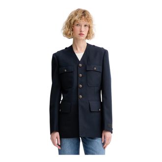Kenzo Milit&auml;rjacke - - Jackets - Damen - Blau - M