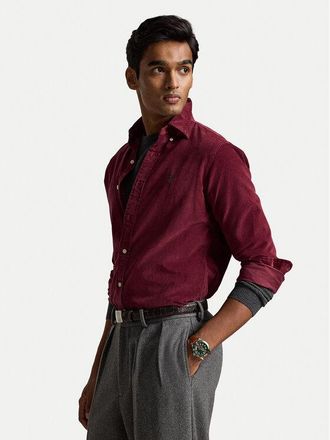 Polo Ralph Lauren Hemd 710853123505 Dunkelrot Custom Fit