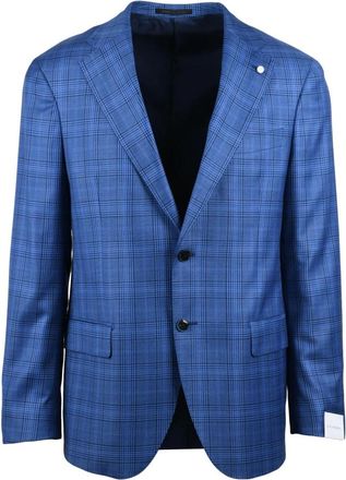 Luigi Bianchi Mantova Homme, Vestes, Bleu, Taille: 2XL Giacca Stondata